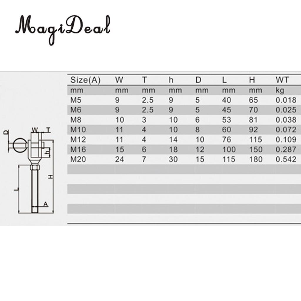 MagiDeal M5 M6 M8 M10 M12 Marine Stainless Jaw Ope... – Grandado