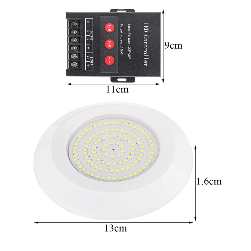 DC 12V 108 LED Swimming Pool Light with Remote Con... – Grandado