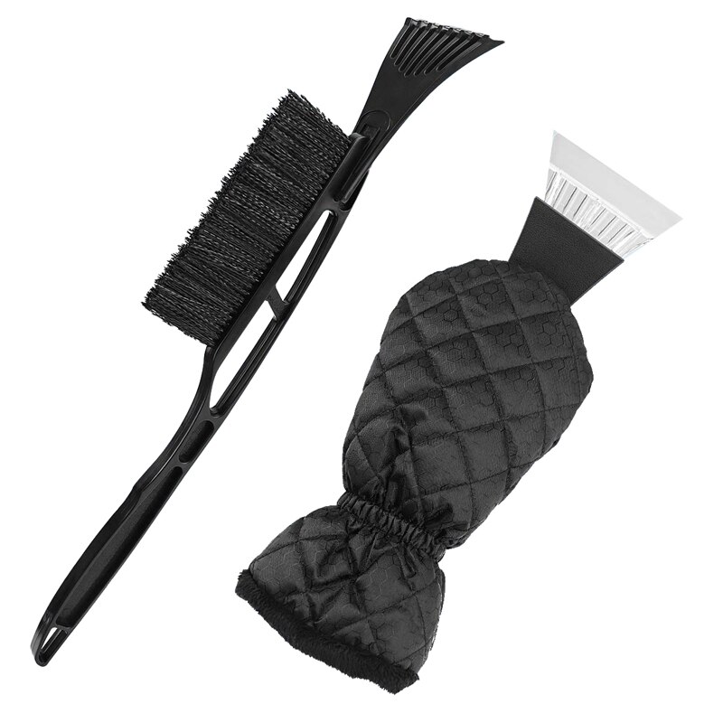 Dual Ice Scraper Snow Brush with Mitt, Frost Snow ... – Grandado