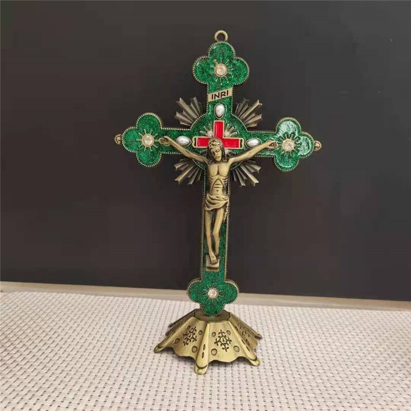 Christ Jesus cross Prayer angel sets ornaments hom... – Vicedeal