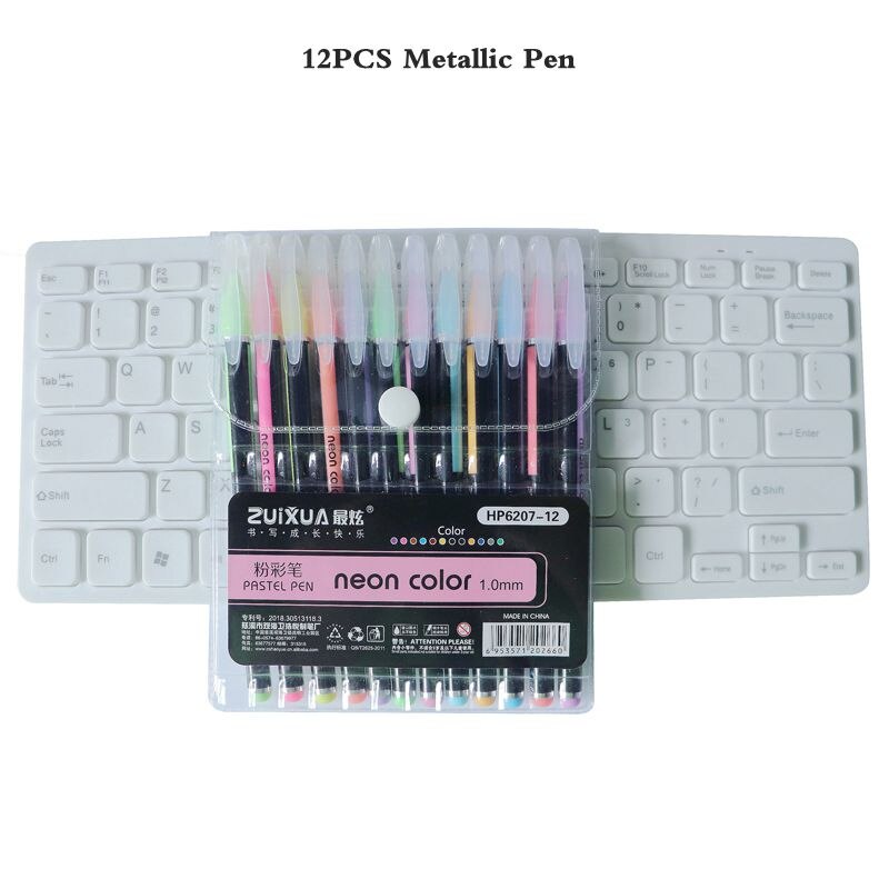 12/18/24 Colors Gel Pen Set Pastel Metallic Neon G... – Grandado