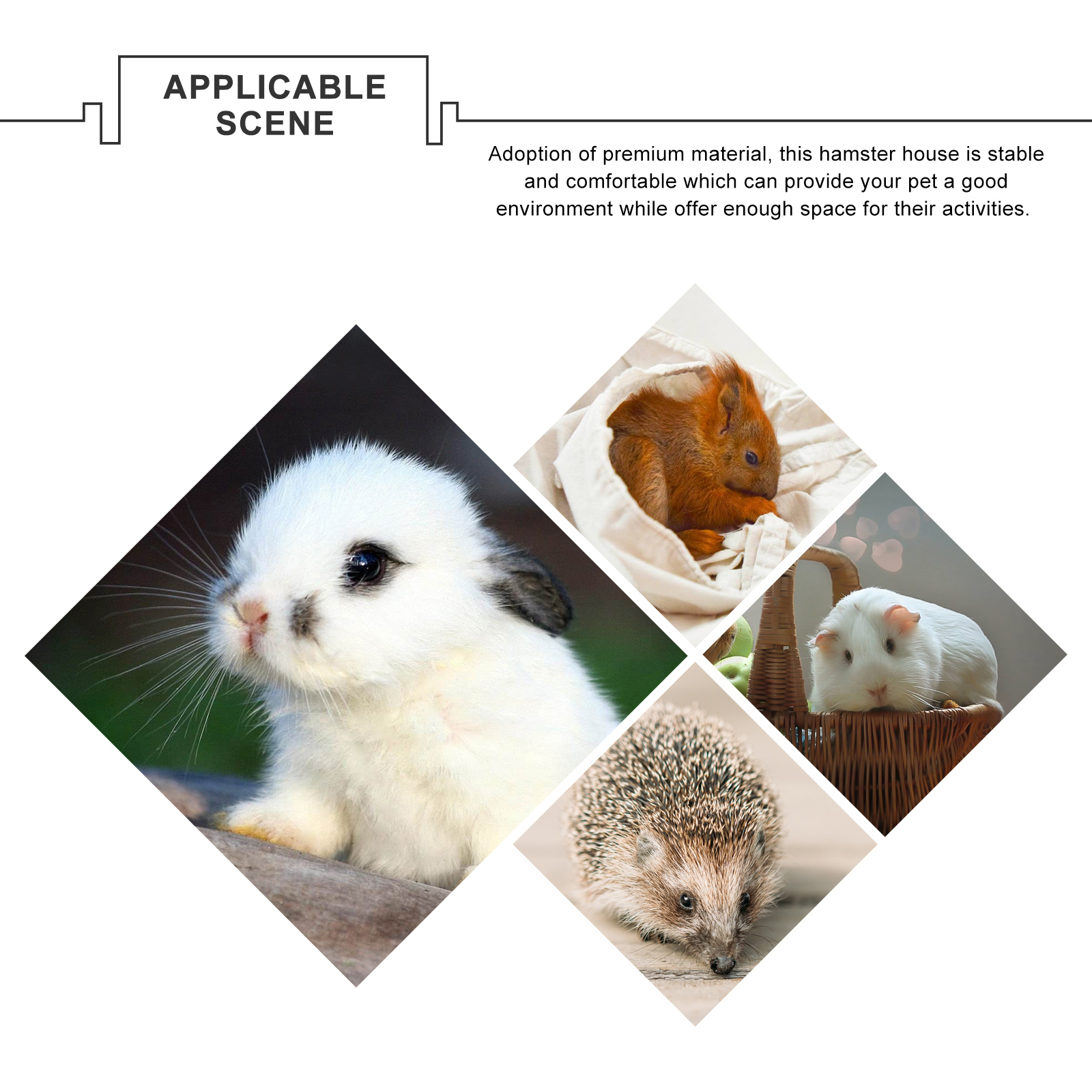 1 set of Hamster Plastic House Small Animal Cage H... – Vicedeal