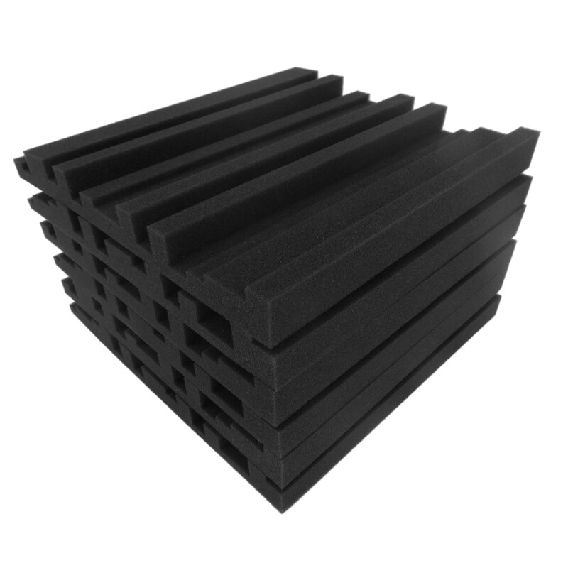6 Pack Acoustic Studio Absorption Foam Panel-Broad... – Grandado