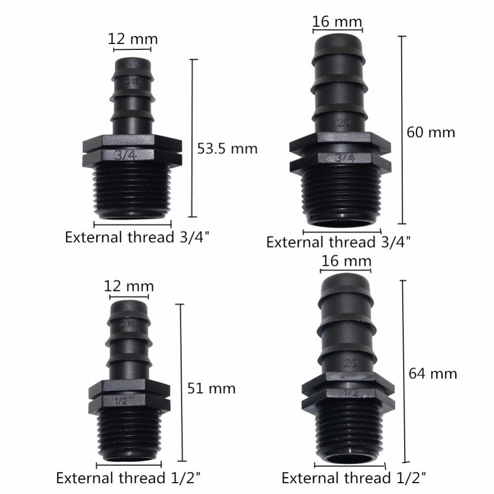 20 stk koblinger til et vannrør 1/2 "" 3/4 "" hang... – Grandado