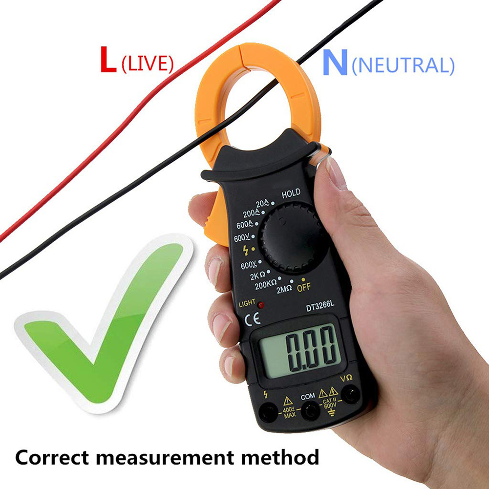 DT3266L Multimeter Current Clamp Pincers Voltmeter... – Grandado