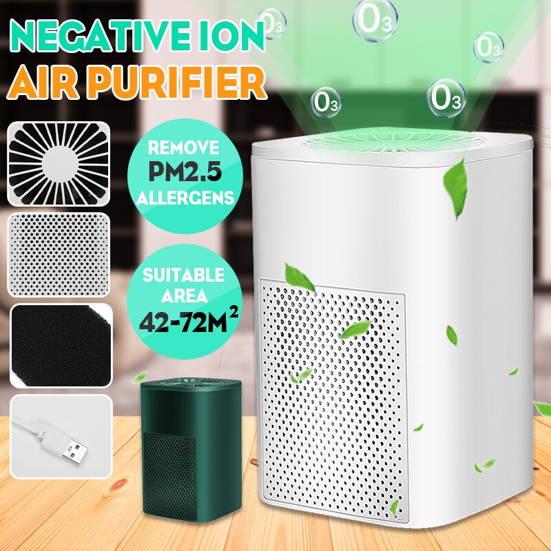 Draagbare Usb Luchtreiniger Met True Hepa Filters ... – Vicedeal