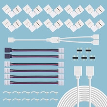 35Pcs 5050 4-Pin Male LED Strip Connector Kit With... – Grandado