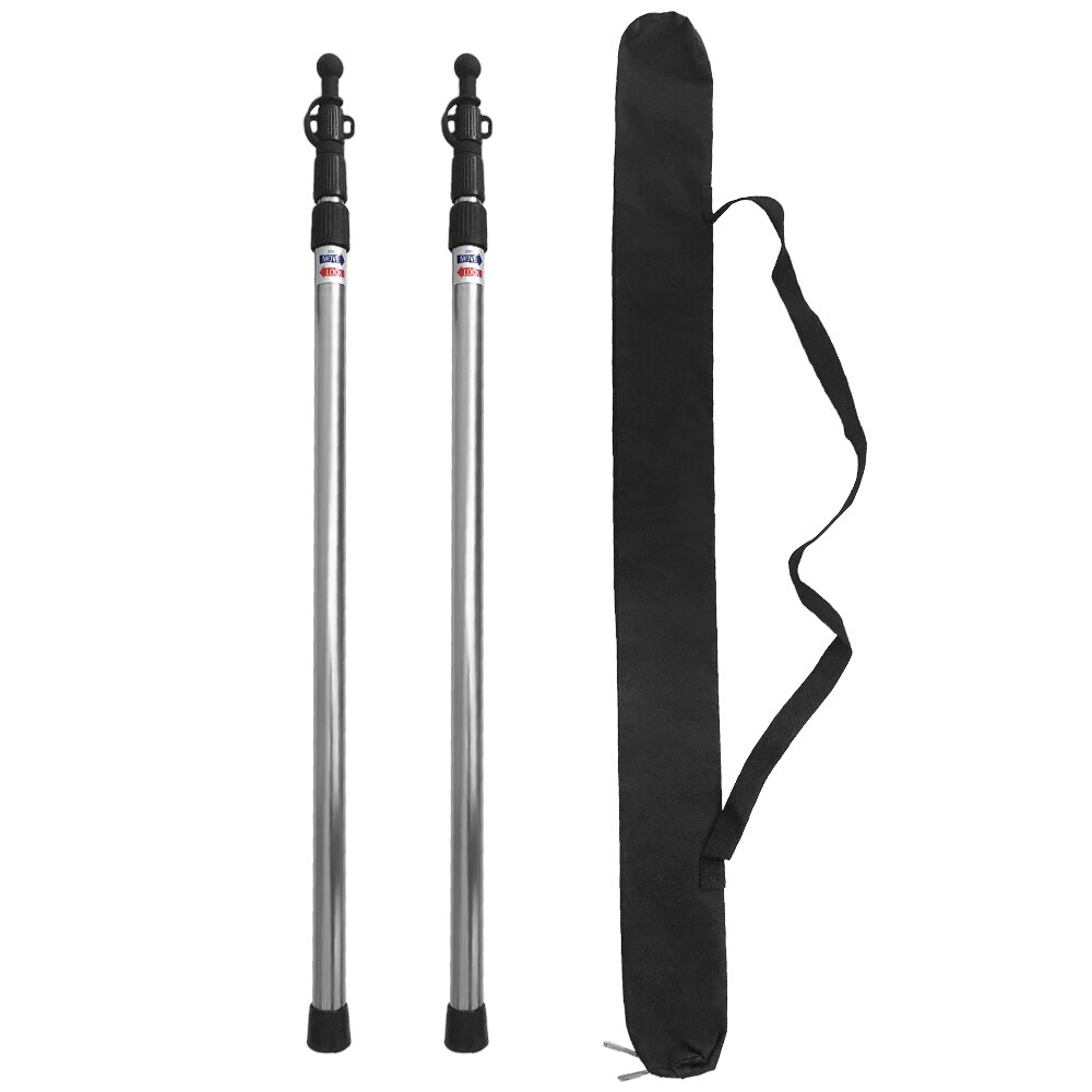 2Pcs Telescoping Tarp Poles 98 Inch Adjustable Ten... – Grandado