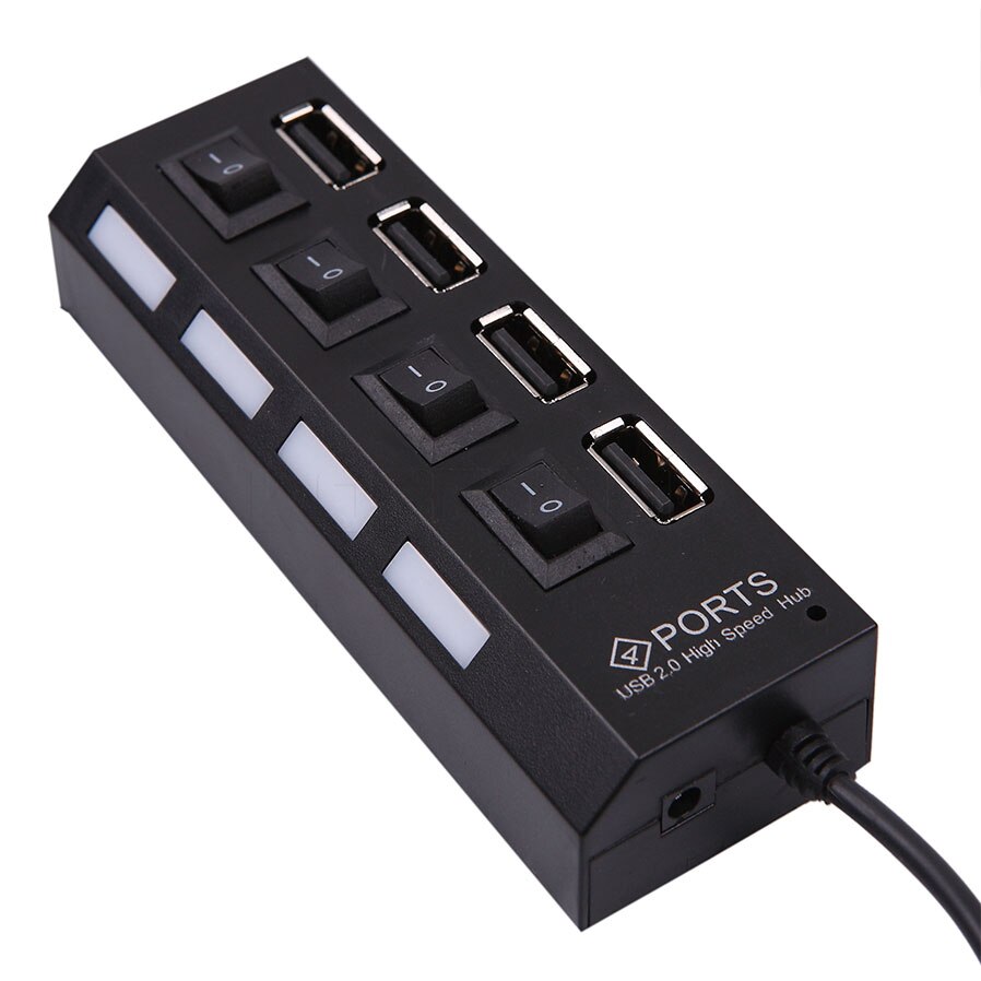 Kebidu Mini 4 puertos USB 2,0 Hub Splitter externo... – Grandado