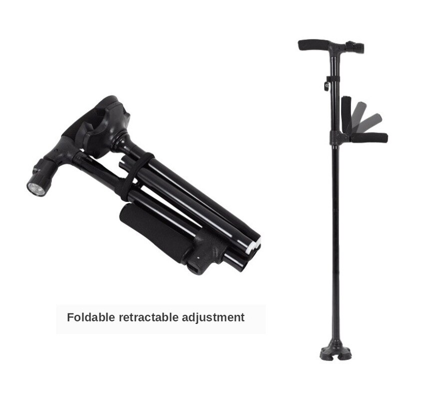 Double Handle Collapsible Telescopic Cane Folding ... – Grandado