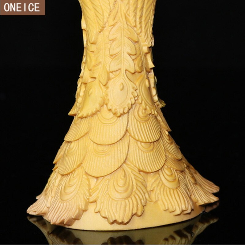 Solid wood phoenix sculpture hand-carved home deco... – Vicedeal