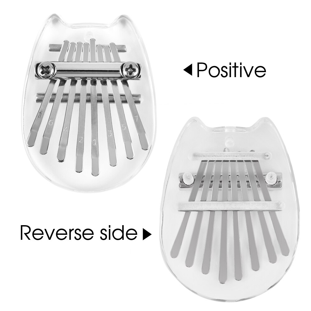 8 Keys Mini Kalimba Finger Thumb Piano with Neck R... – Grandado