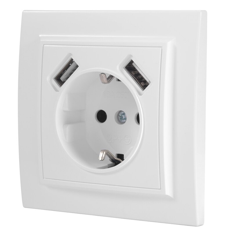 Double USB Ports and Electric Wall USB Socket Char... – Grandado