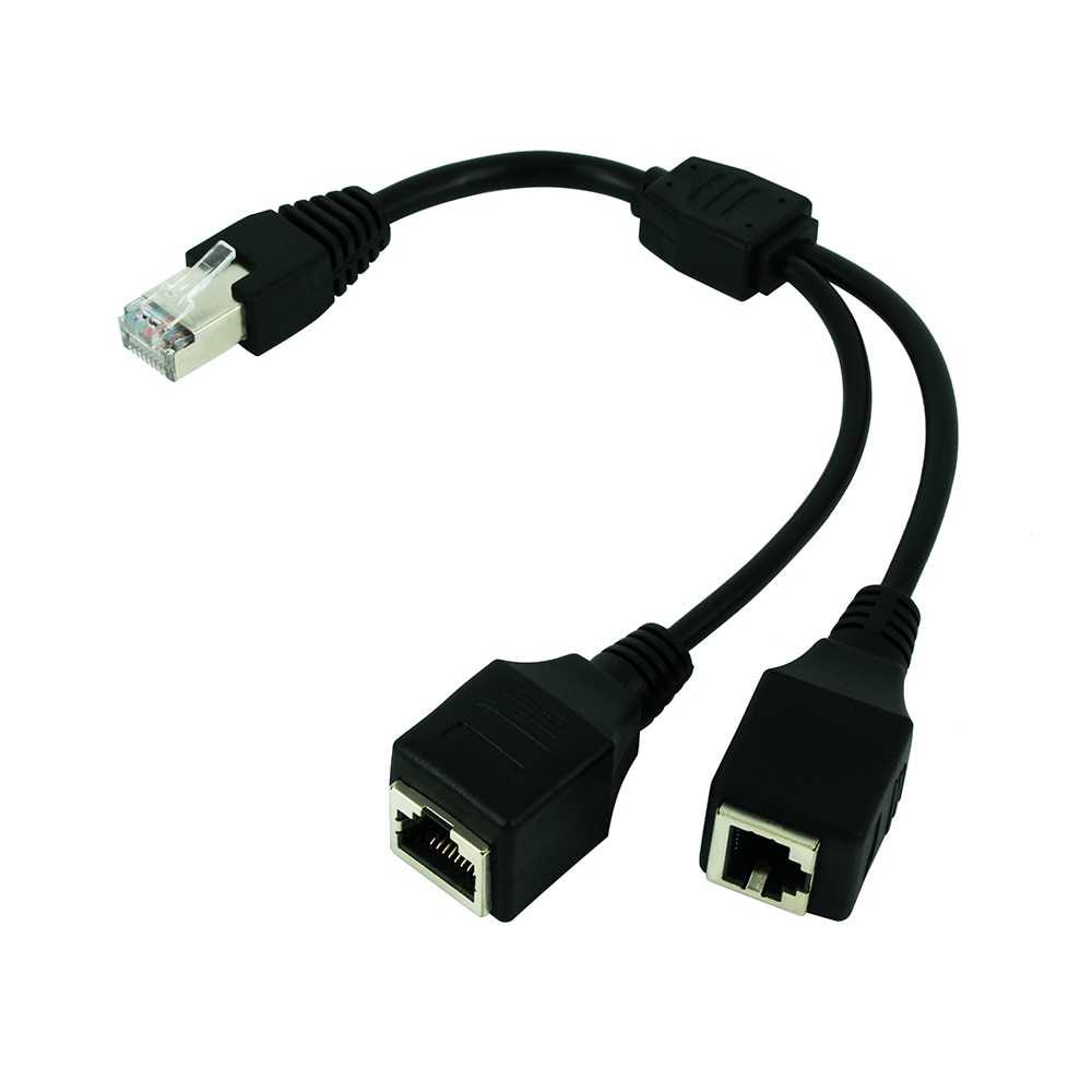 RJ45 1 Male Naar 2 Vrouwelijke Socket Poort Lan Et... – Vicedeal