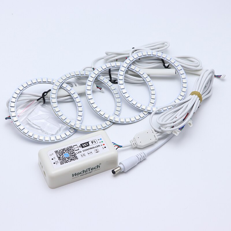 Wifi Wireless RGB Multi-Color LED Angel Eye Halo R... – Grandado