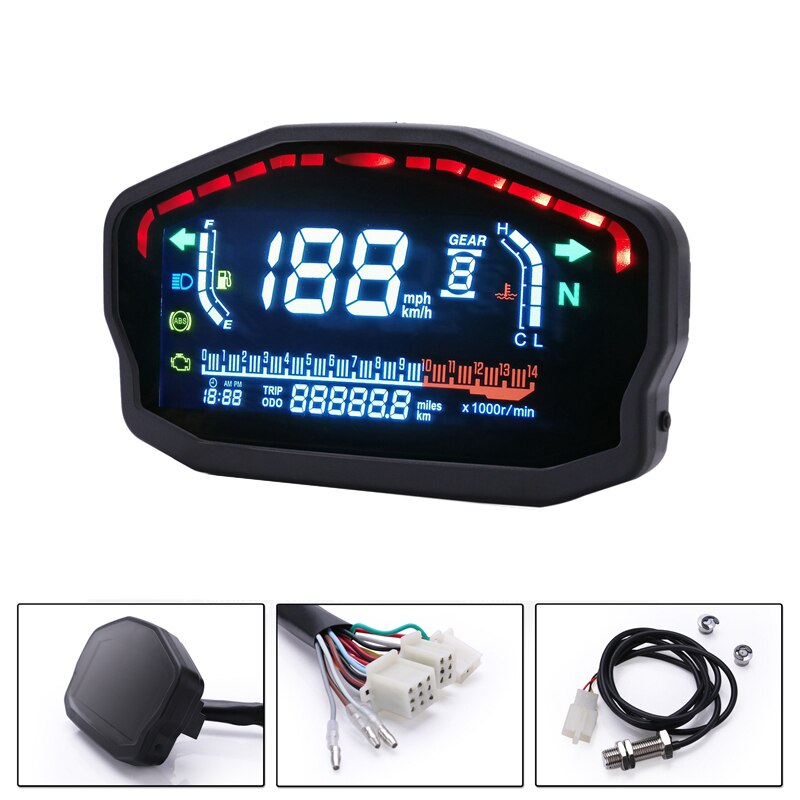Motorcycle Universal Led Liquid Crystal Speedomete... – Grandado