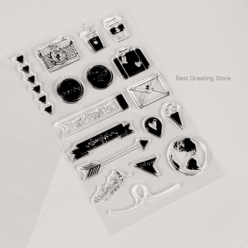 scrapbooking travel stamps traveler's notebook dec... – Grandado