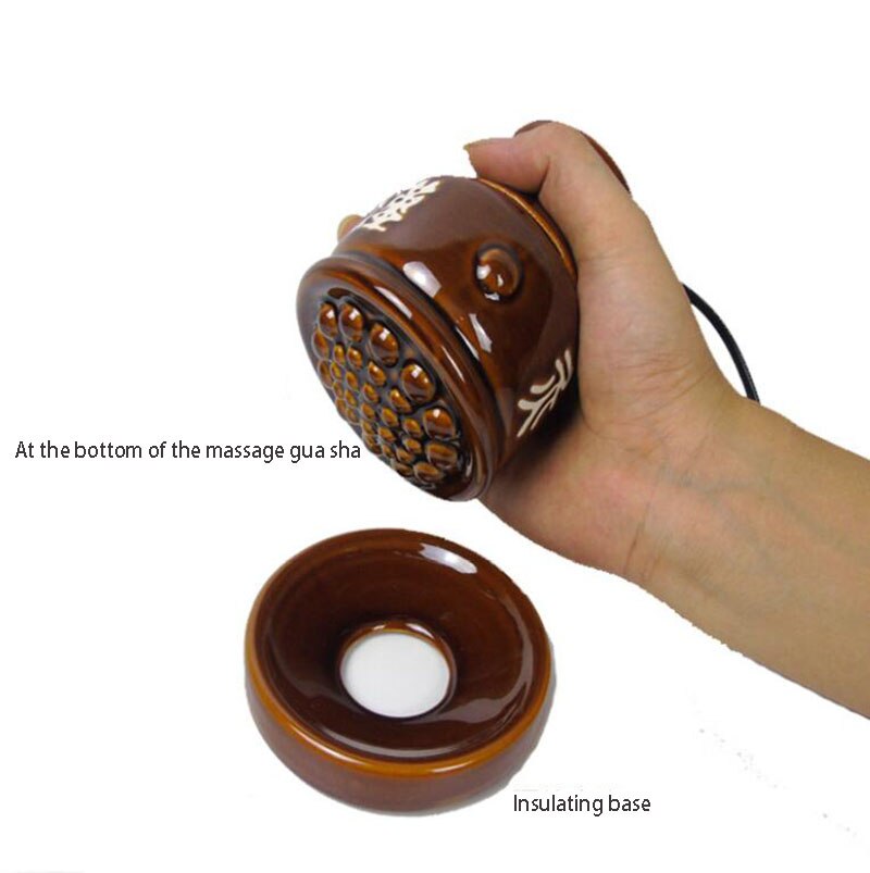 Ceramic pot meridian health beauty warm moxibustio... – Grandado