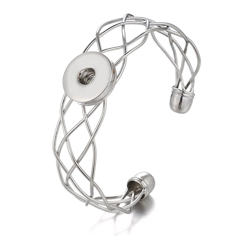 SG0085 Beauty Gauze type metal DIY snap Bracelet B... – Grandado