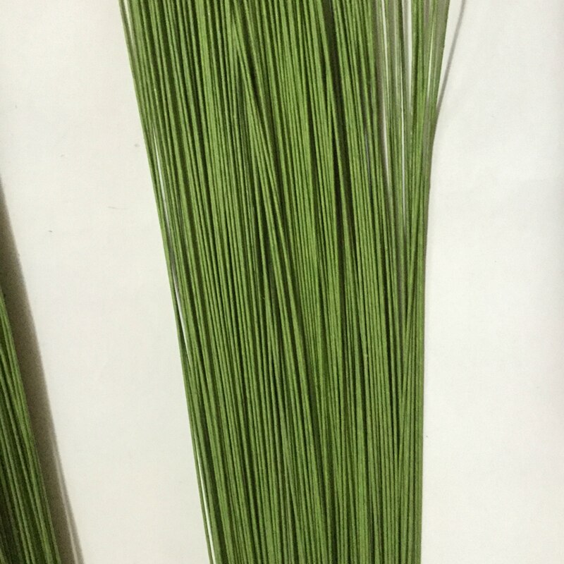 100 pièces fleur tige tiges papier vert bande flor... – Grandado