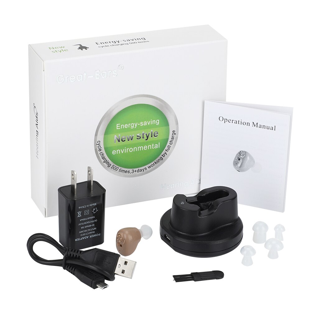 In-Ear Portable Hearing Aid Device Rechargeable So... – Vicedeal