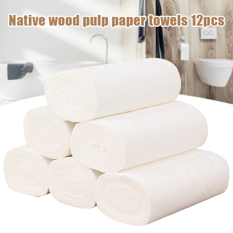 Nieuw 12Pcs Coreless Toiletpapier Roll Huishoudeli... – Grandado