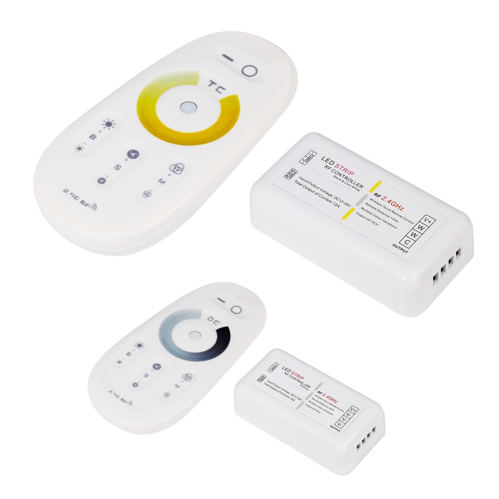 2.4g enfärgad dimmer cw/cwww led strip controller ... – Grandado