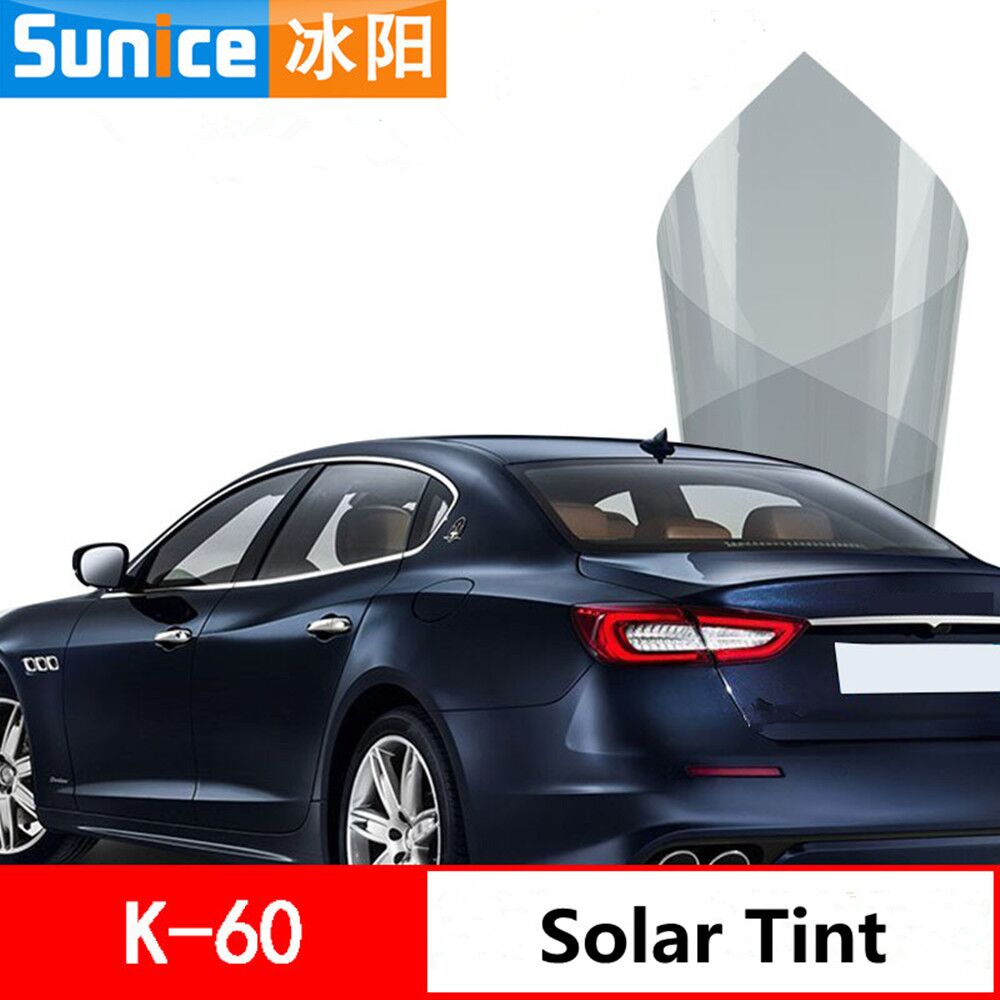 SUNICE Car Solar Tinted 60%VLT Grey Glue Tint Film... – Grandado