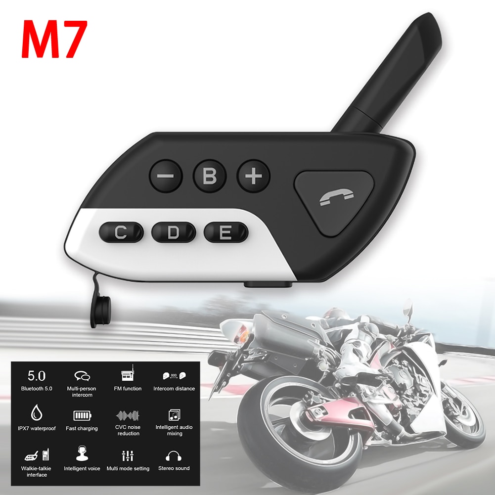 Motorrad Intercom M7 Multi BT Sprech Bluetooth Mot... – Grandado