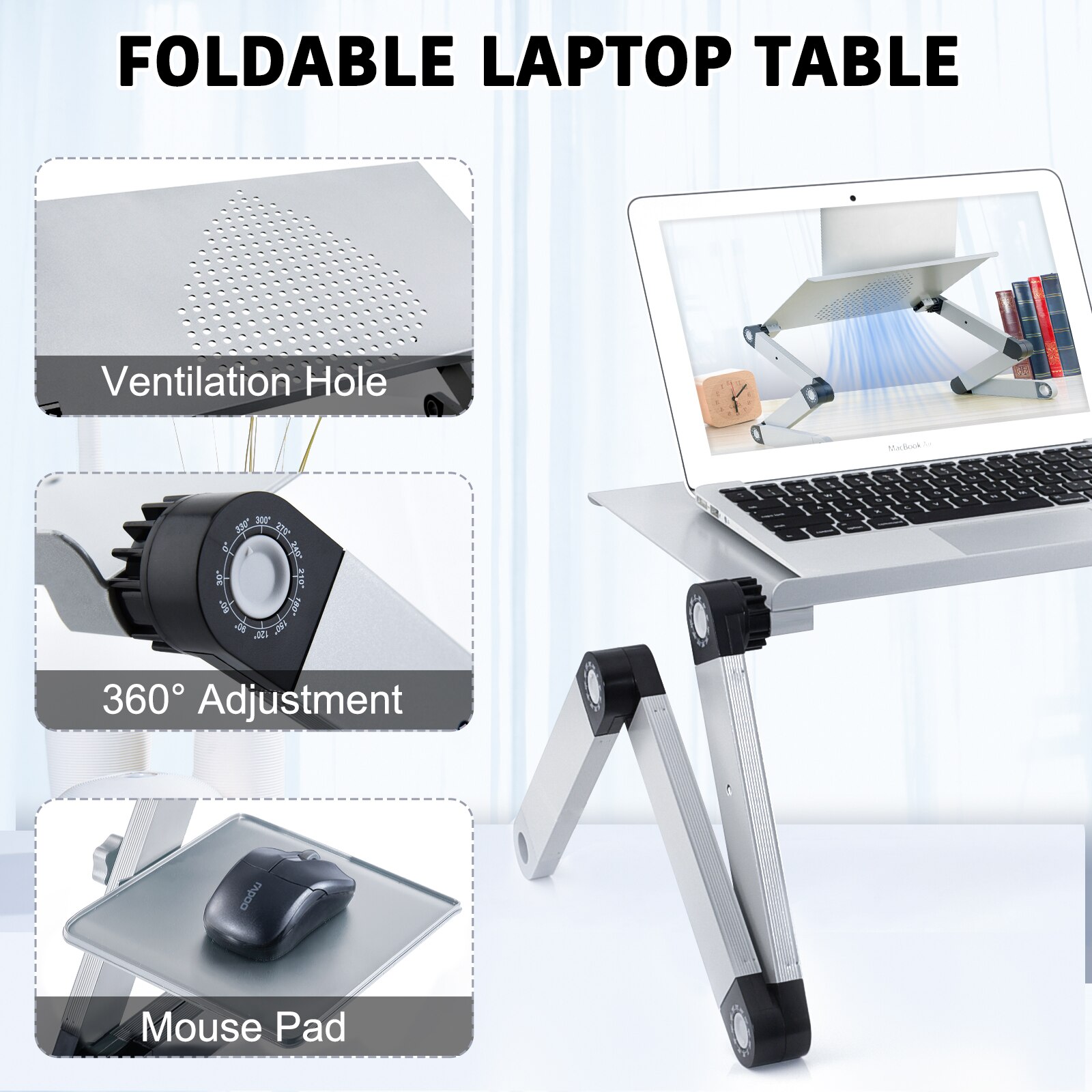 Aluminium Laptop Bureau Stand Ergonomische Compute... – Vicedeal