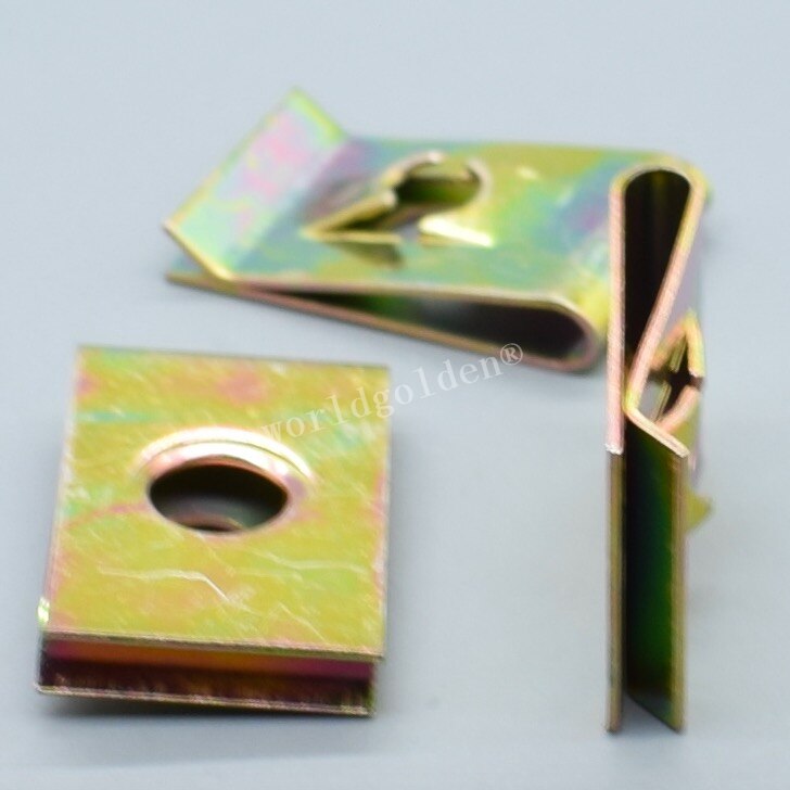 worldgolden 100pcs auto metal U-Type Nut clip – Grandado