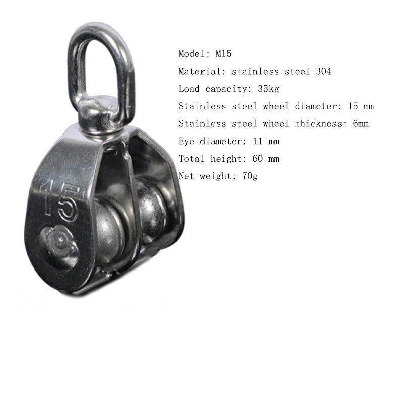 304 Rvs Katrol Draad Touw Ketting Tractie Vaste Ka... – Grandado