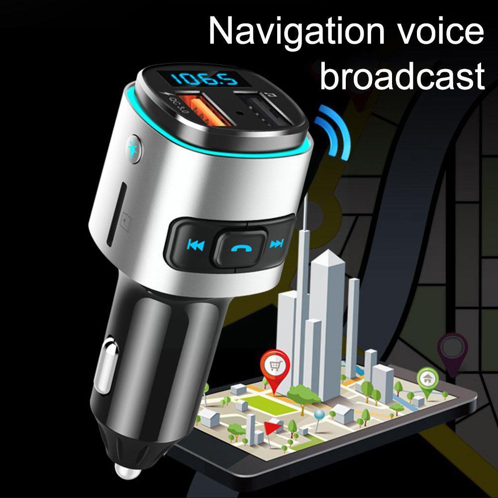 Car mp3 Bluetooth-compatible player FM transmitter... – Grandado