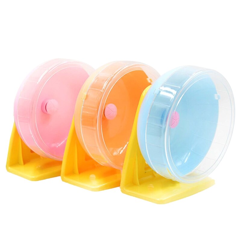 Household Small Pet Hamster Running Wheel with Stand Running Jogging ...
