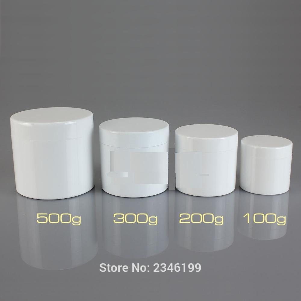 200g 300g 500g plast hvid gream flaske dobbelt væg... – Grandado