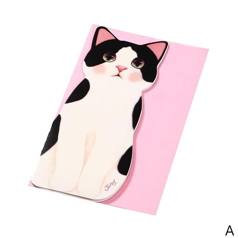 1PC Kawaii Cat Folding Greeting Card Birthday Chri... – Vicedeal