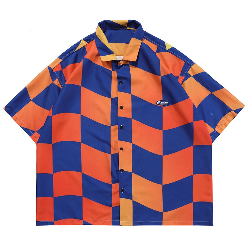 Jing Zhe Zomer Korte Mouw Shirts Mannen Hit Kleur ... – Grandado