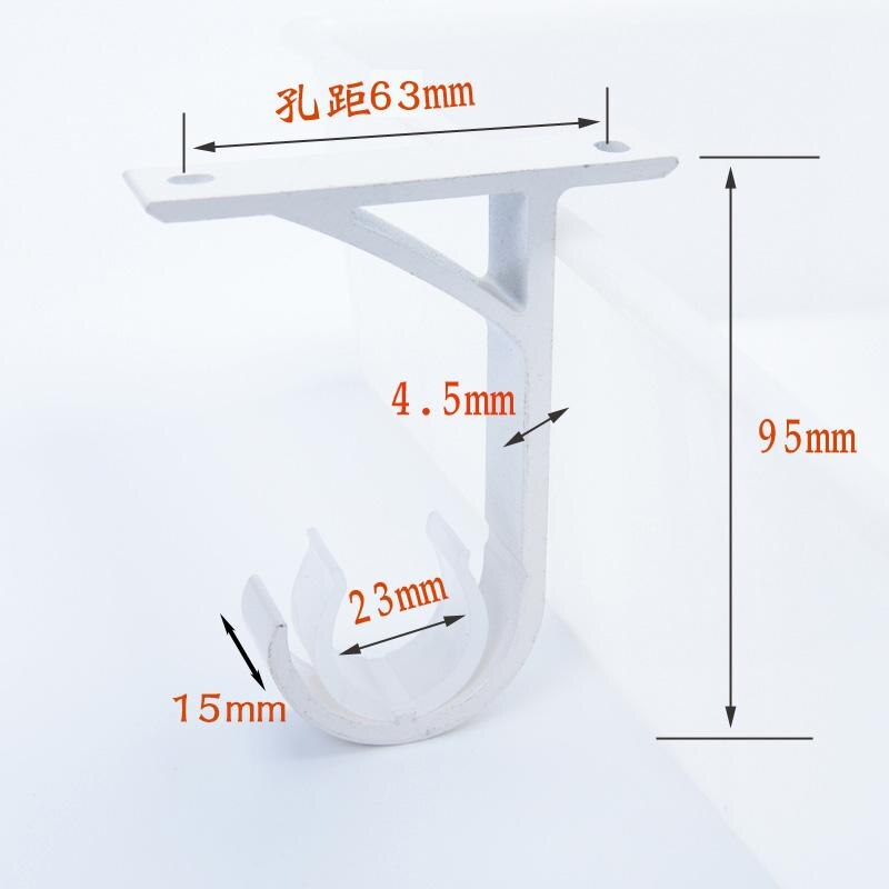 Roman curtain rod bracket lever support base topsi... – Grandado