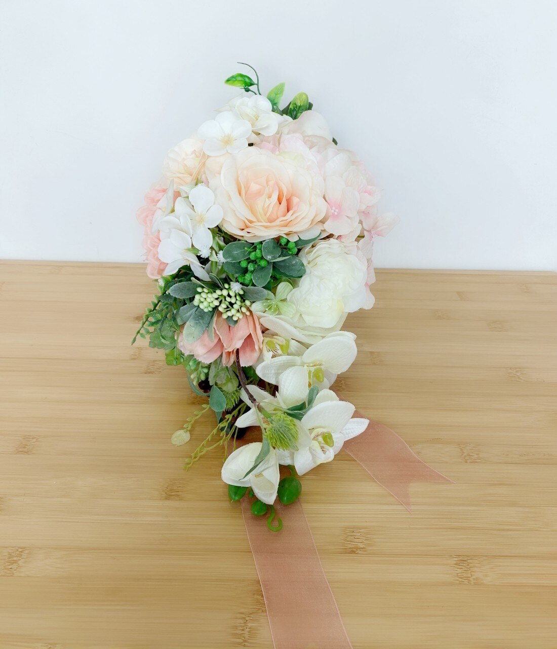 SESTHFAR Waterfall Wedding Bouquet Vintage Pink Wh... – Vicedeal