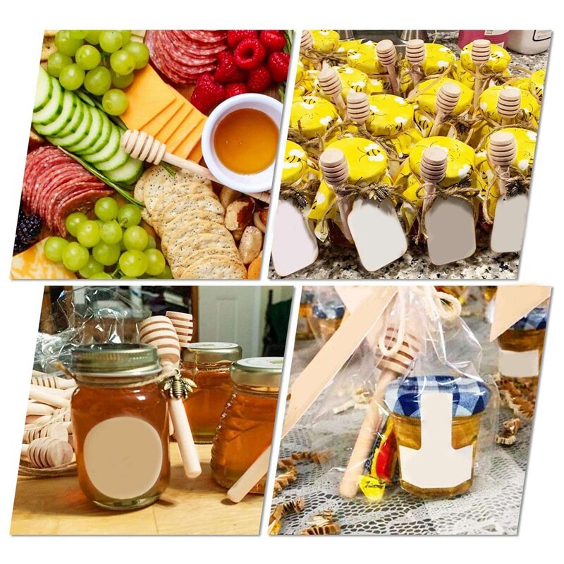 50 Stuks Mini Houten Honing Lepel Honing Houten Ro... – Grandado