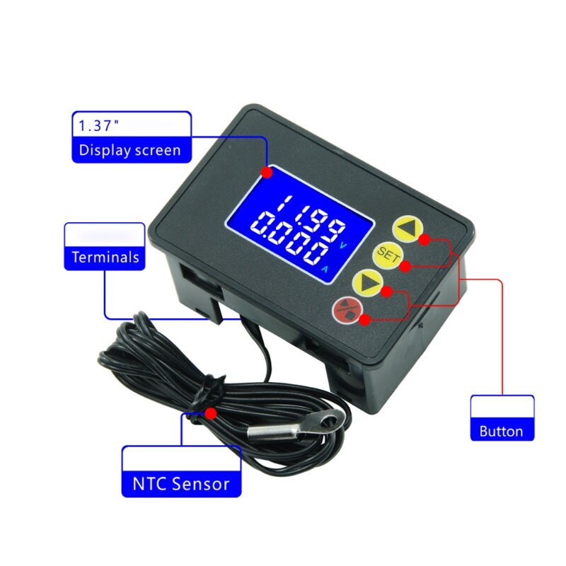 DC 0-100V 10A 1000W Power Meter Digital Voltmeter ... – Vicedeal