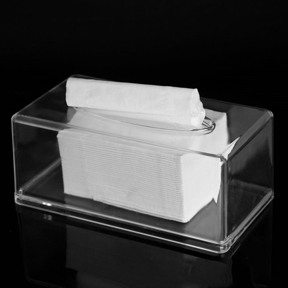 Facial Acrylic Tissue Box Clear Tissue Box Cover R... – Grandado