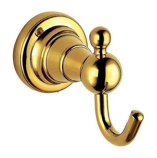 Wall Mounted Golden Brass Bathroom Robe Hook GB009... – Grandado