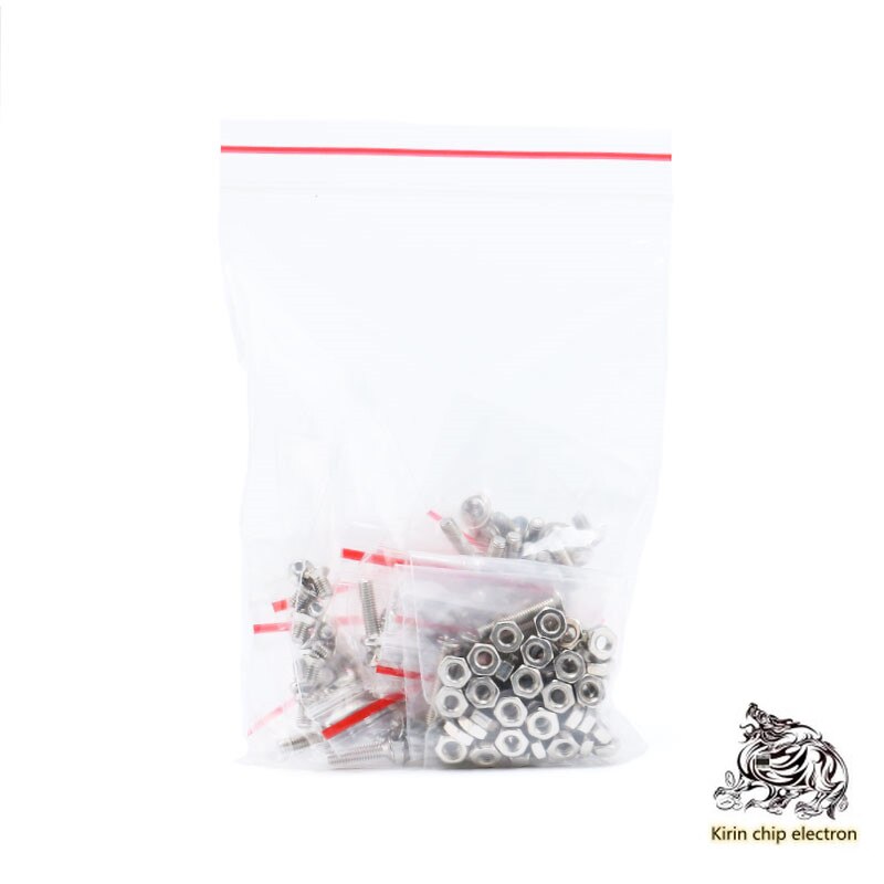 130pcs / lot common m3 screw pack nut 3 * 5 3 * 8 ... – Grandado