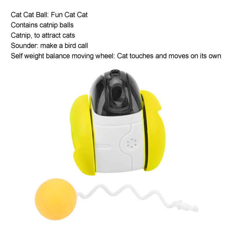 Cat Toy Balance Car Cat Toy Catnip Ball for Indoor... – Vicedeal