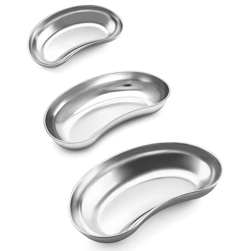Kidney Tray, 3 Pcs ( 200Mm + 210Mm + 225Mm) 304 St... – Grandado