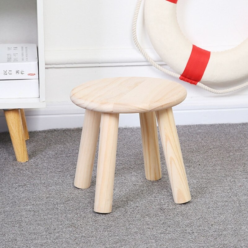 Small stool solid wood shoe stool tea table childr... – Grandado