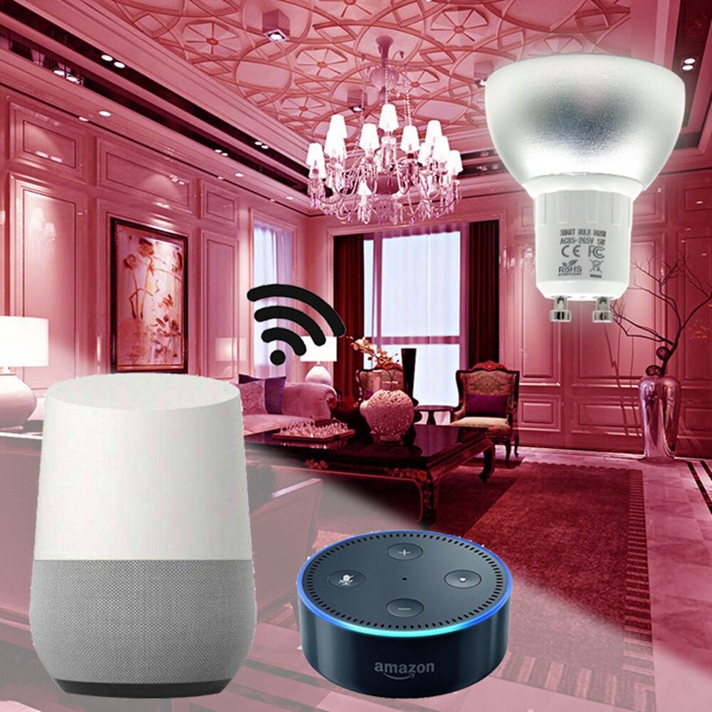 Ac85-265v gu10 5w wifi smart app rgbw led downligh... – Grandado