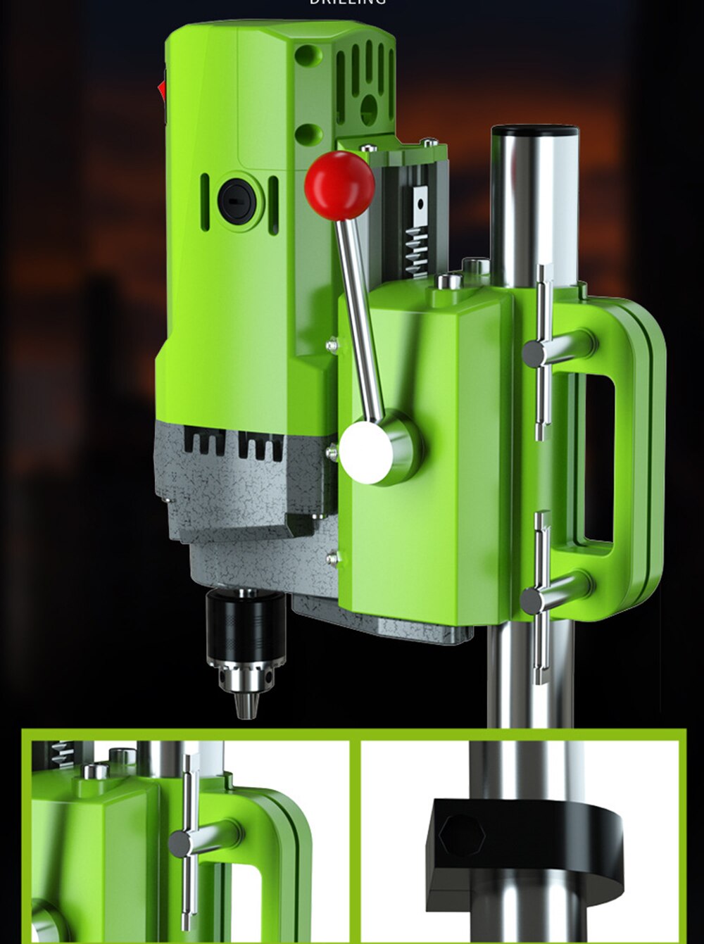 CNC Drilling Machine 220V 710W Drill Press Bench S... – Vicedeal