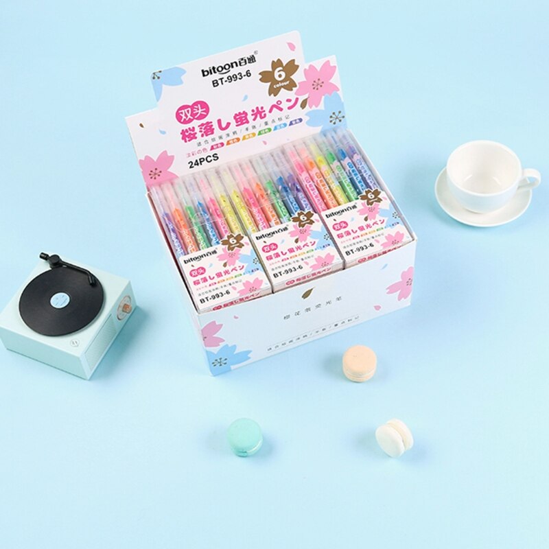 6 Pcs/Set Multifunctional Fluorescent Markers High... – Grandado